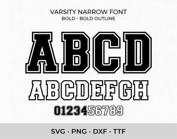 Varsity Font SVG College Font Svg Varsity Alphabet Svg, 41% OFF