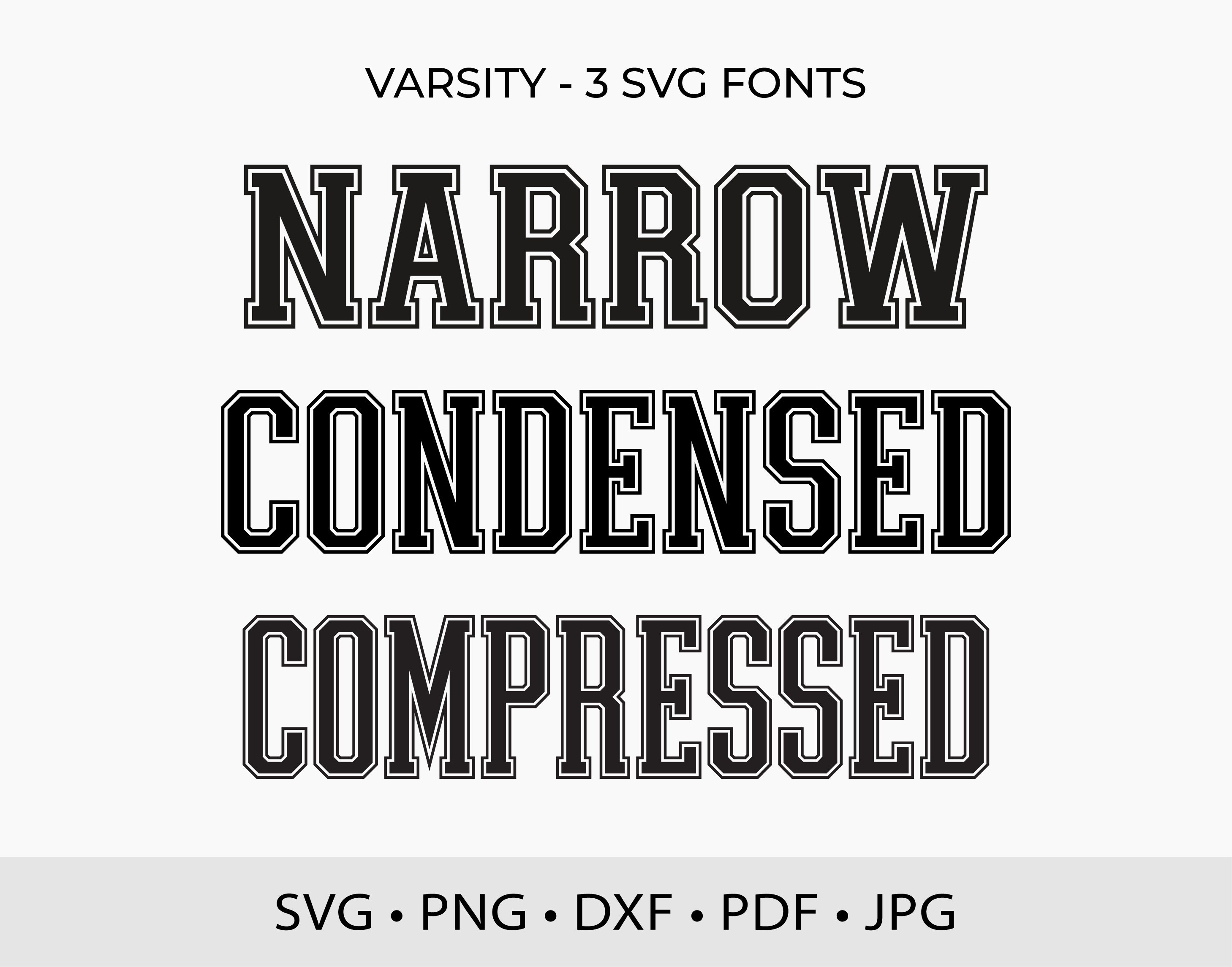 Varsity Fonts SVG Bundle Split Alphabet, College Fonts Svg, Sports Font ...