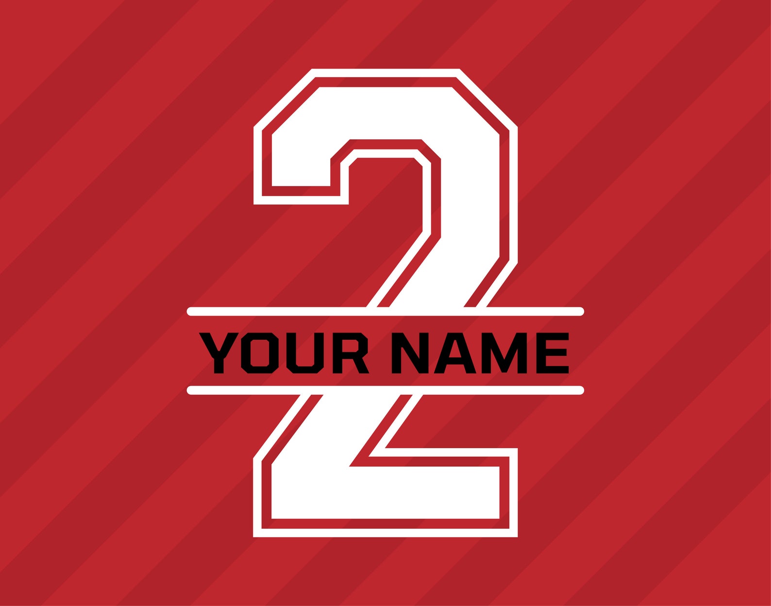 Split Monogram SVG-PNG, College Monogram Font, Sport Font, Athletic ...