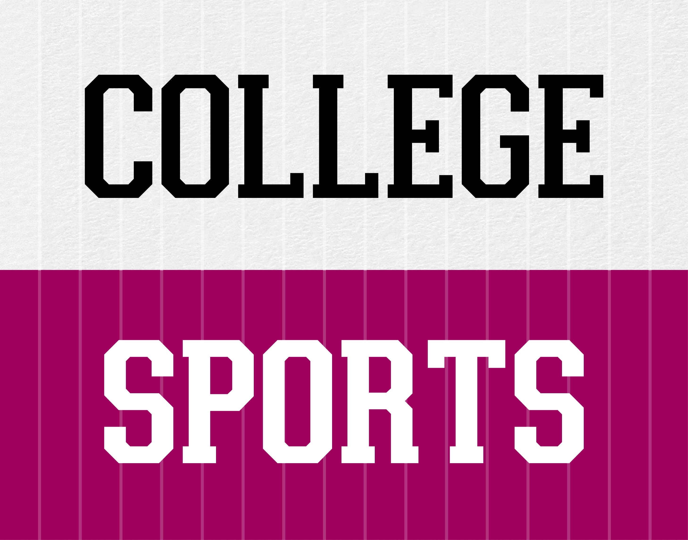 Varsity Fonts Narrow TTF SVG College Fonts for Cricut Block Font ...