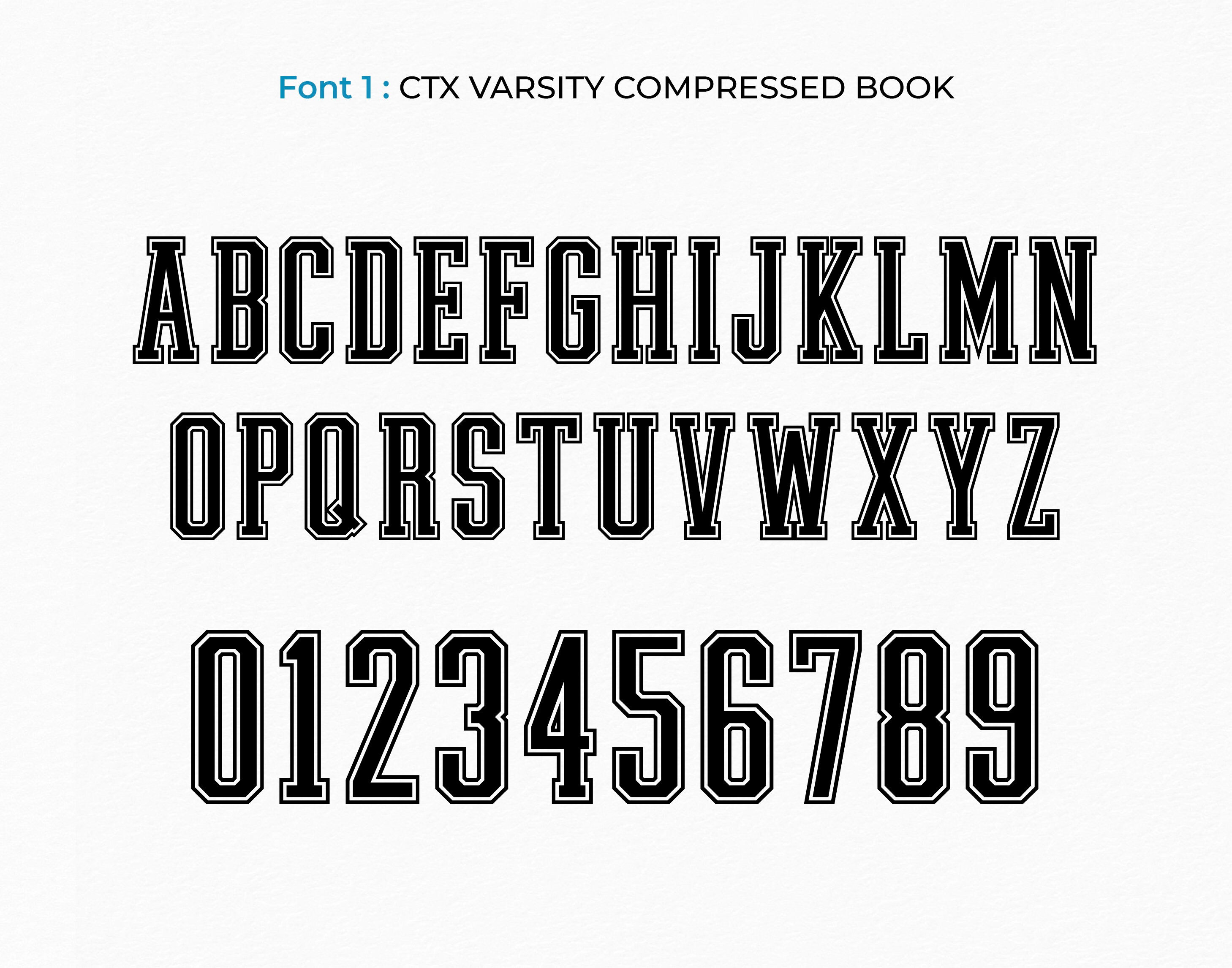 Varsity Font SVG, TTF, Compressed Book & Outline (installable) - Etsy
