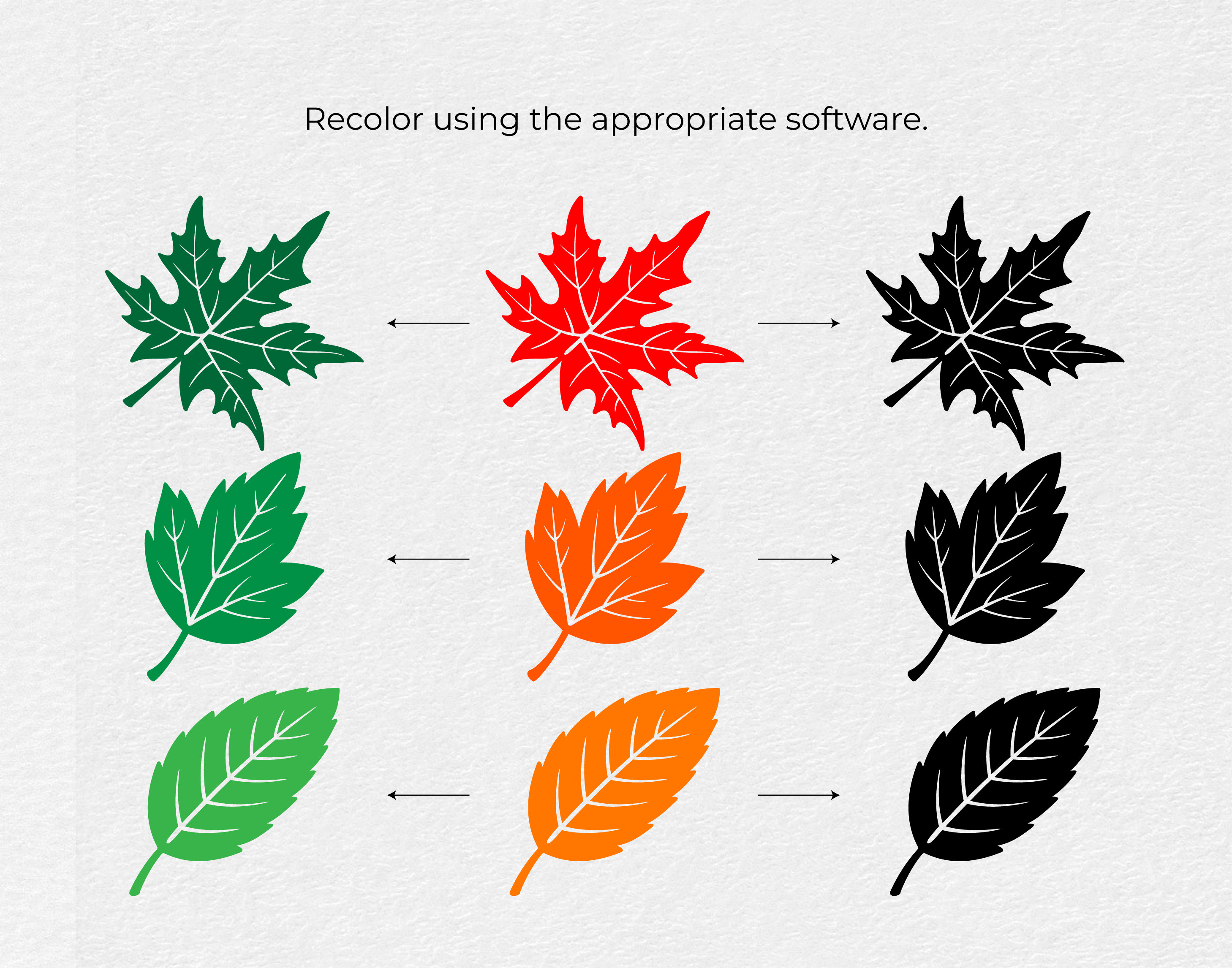 Fall Leaves SVG PNG DXF, Autumn Leaves Svg Leaf Cut Files for Cricut ...