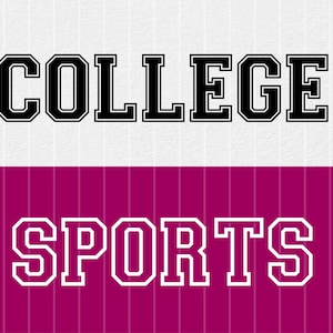 Varsity Fonts TTF SVG College Fonts, Sports Font Svg, School Font ...