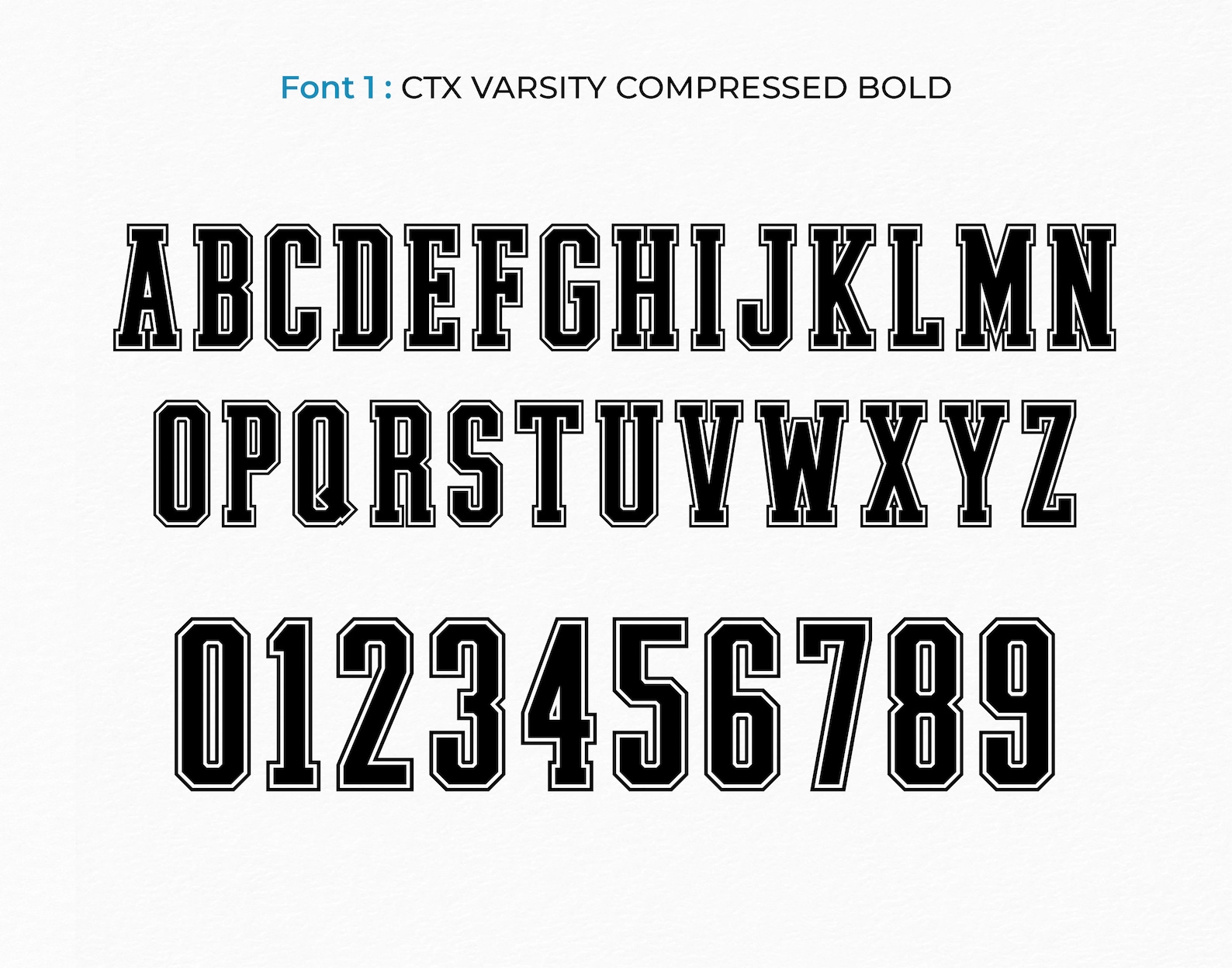 Varsity Font SVG TTF Compressed Bold, College Font Svg Sports Font Svg ...