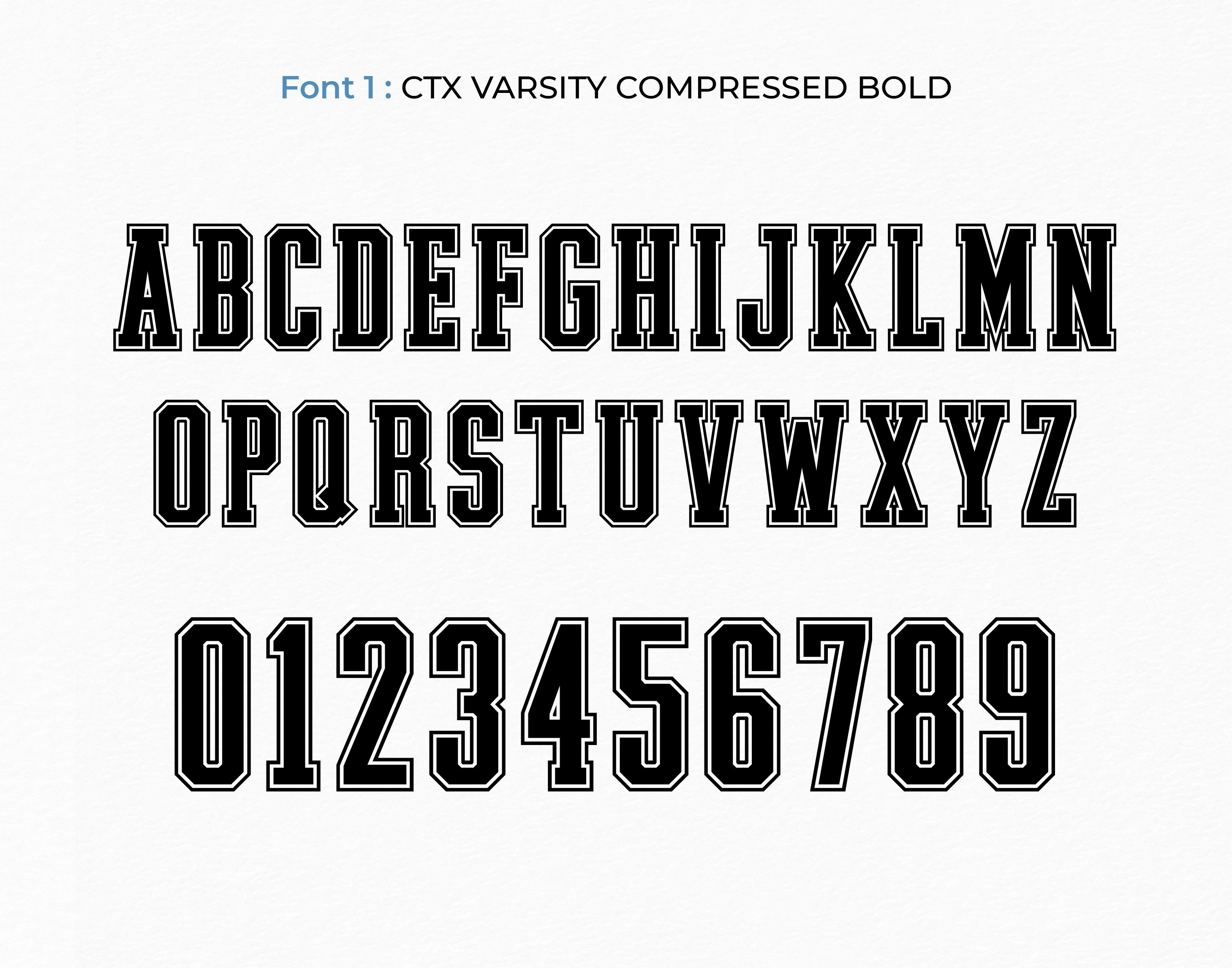 Varsity Font SVG TTF Compressed Bold, College Font Svg Sports Font Svg ...