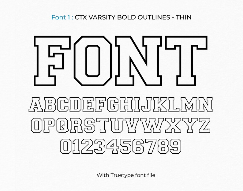 Varsity Font SVG PNG TTF, College Font Svg, Sport Font, School Font ...