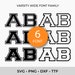 Varsity Font SVG TTF Wide Fonts Bundle, College Font Svg Sports Font ...