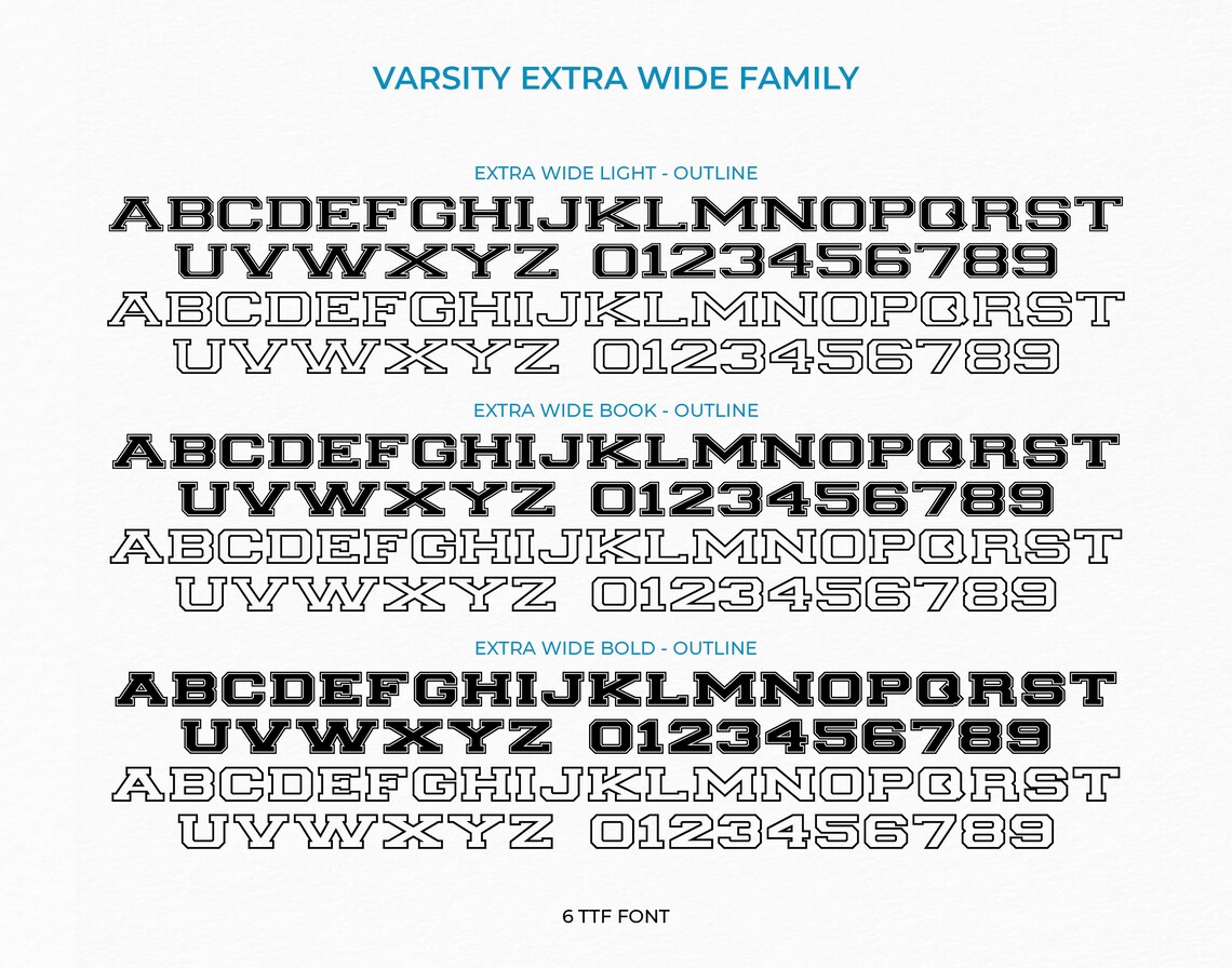 Varsity Font TTF Bundle, College Sports Fonts (digital Download) - Etsy