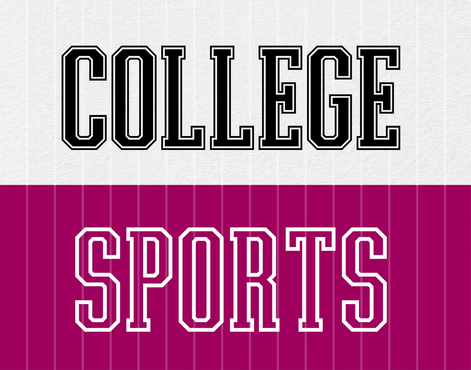 Varsity Font Compressed SVG TTF Split Alphabet, College Fonts, Sports ...