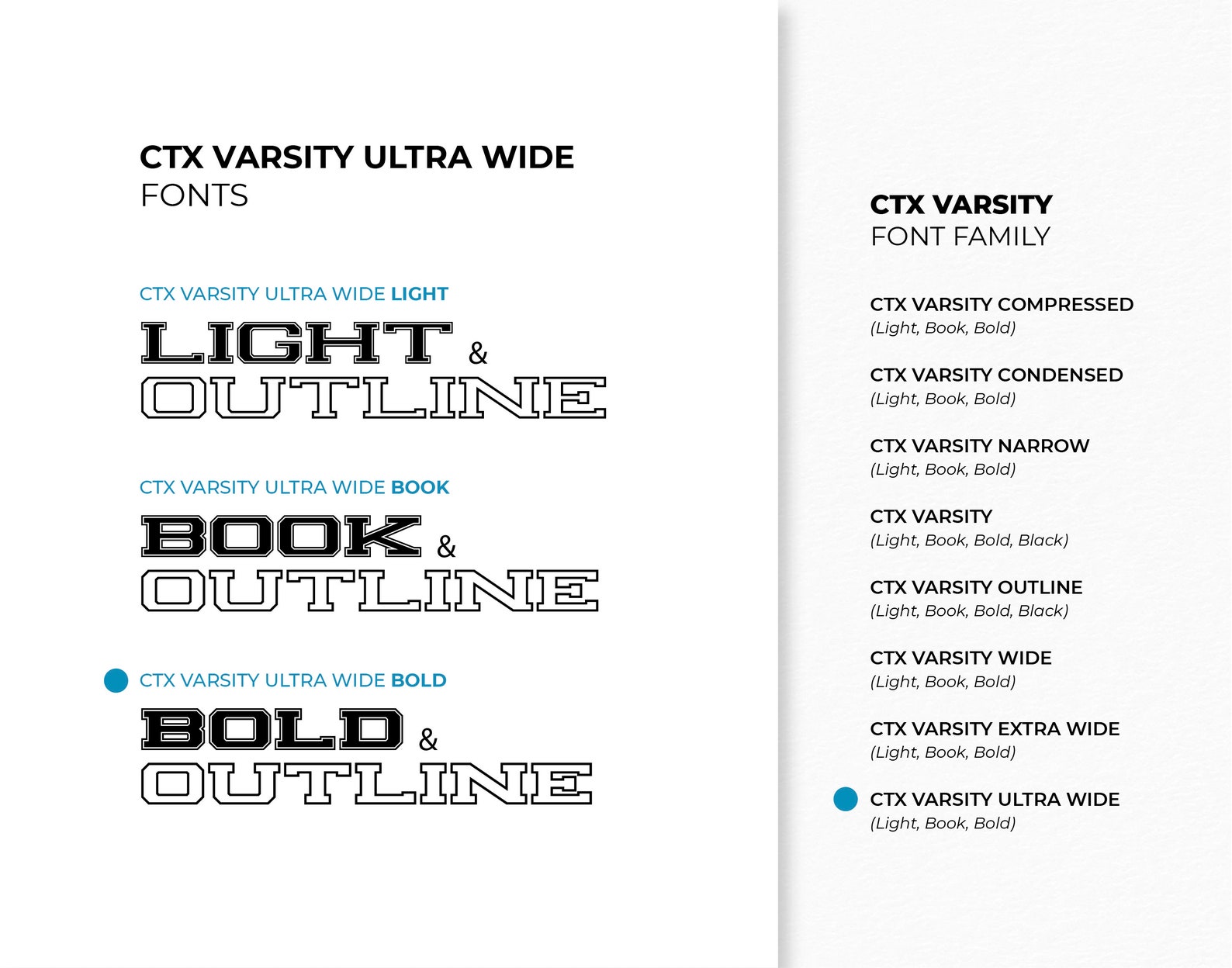 Varsity Ultra Wide Fonts TTF SVG: Bold & Outline Font (digital Download ...