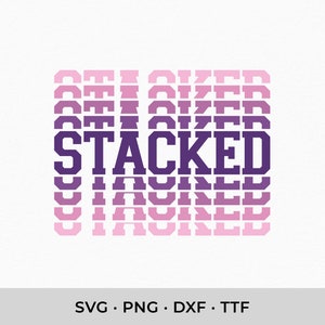 Stacked Font - Etsy