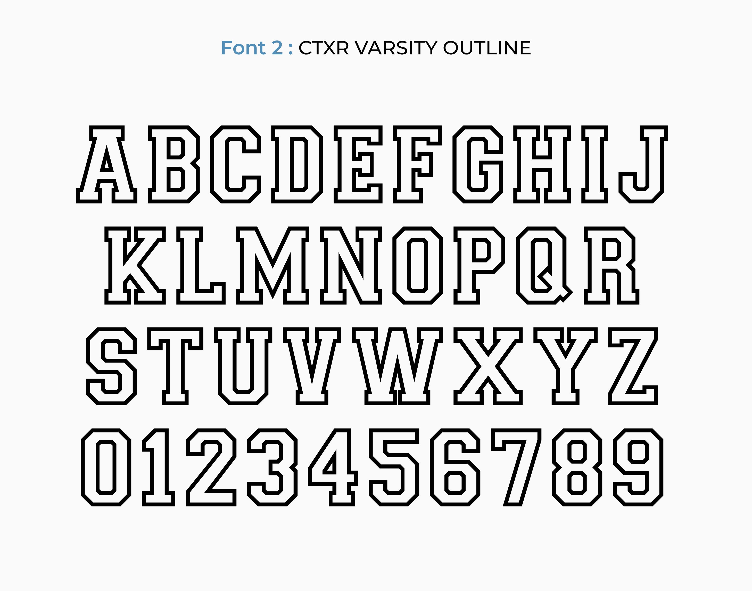 Varsity Fonts TTF SVG College Fonts, Sports Font Svg, School Font ...
