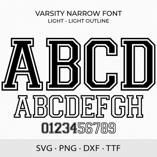 Varsity Font Ttf - Etsy