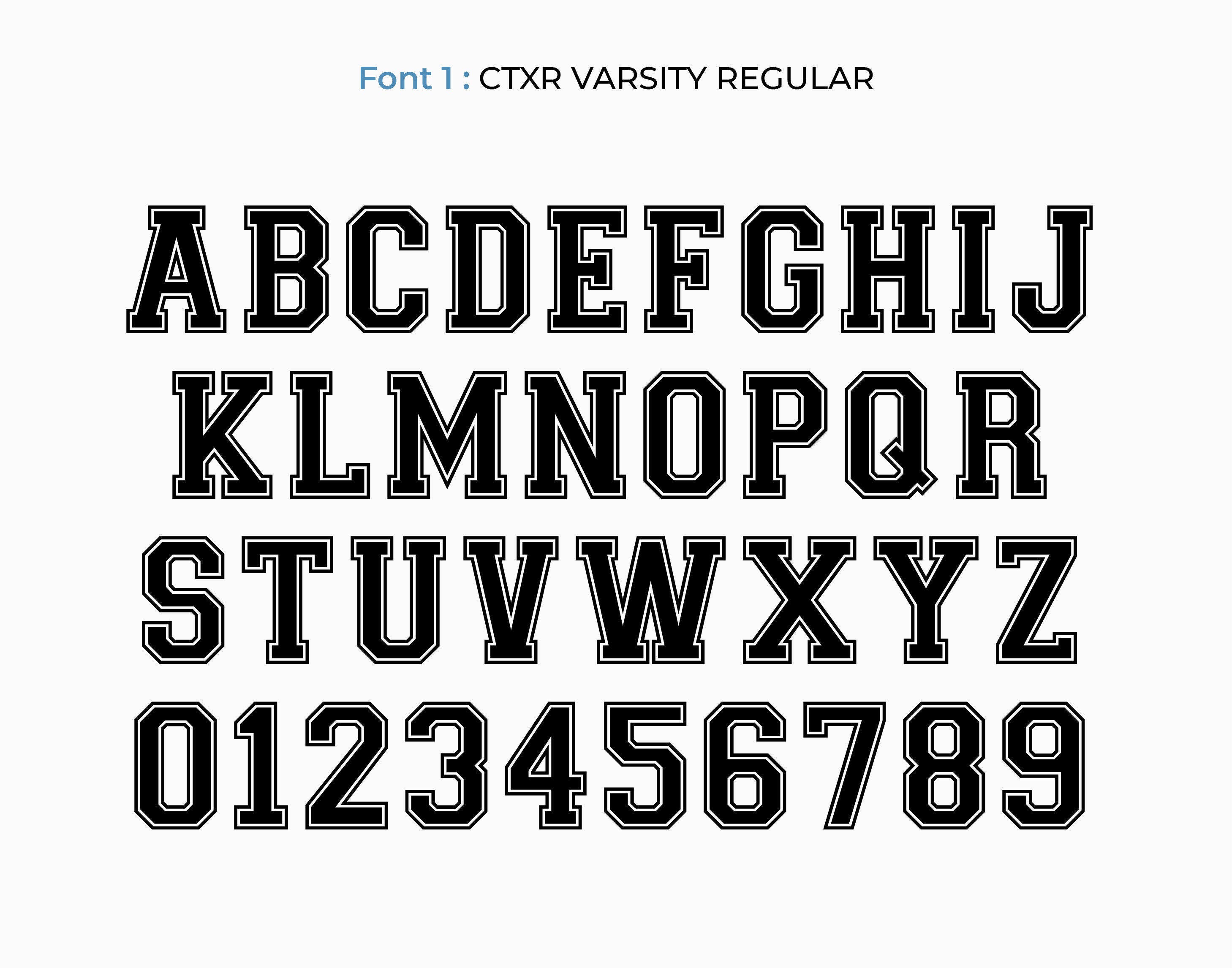 Varsity Fonts TTF SVG College Fonts, Sports Font Svg, School Font ...