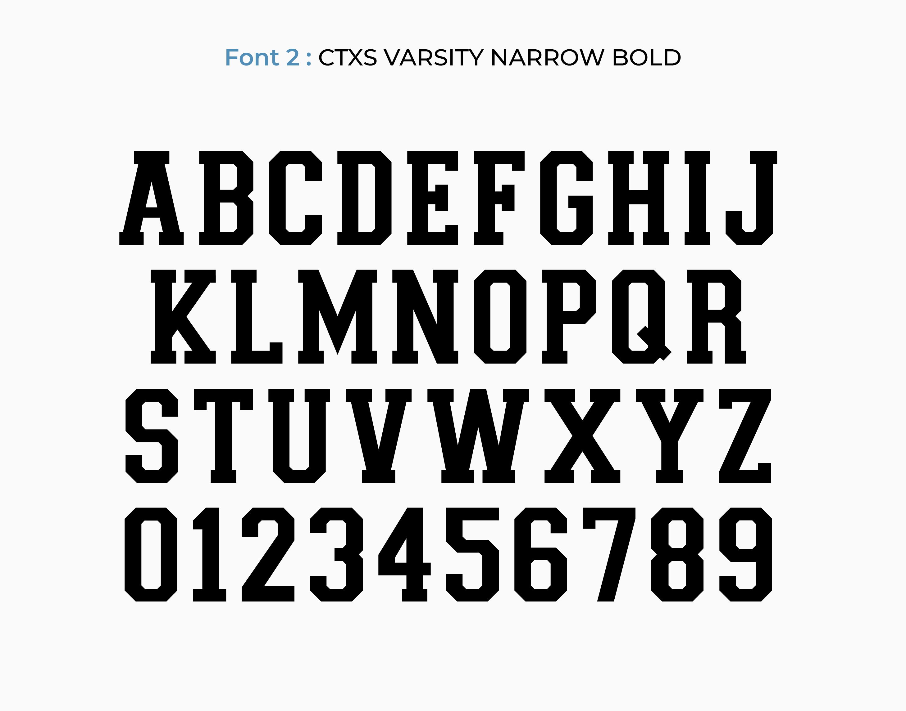 Varsity Fonts Narrow TTF SVG College Fonts for Cricut Block Font ...
