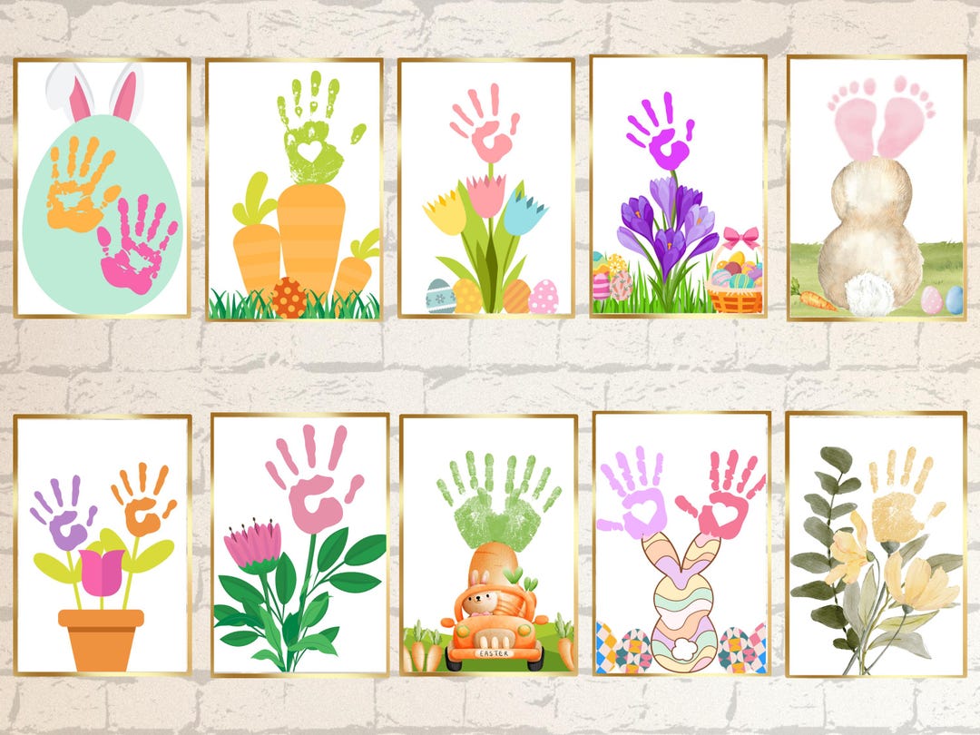 Printable Easter Handprint Craft Bundle, Handprint Craft for Mom ...