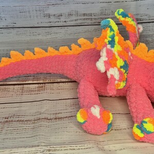 Snuggles Dragon Crochet /handmade Dragon Plushie, Plush Stuffed Animal ...