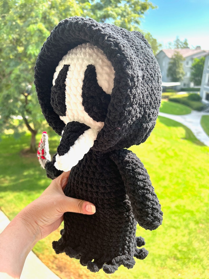 Cuddly Grim Reaper Doll/handmade Slasher Plush Stuffed Black - Etsy