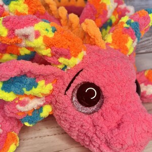 Snuggles Dragon Crochet /handmade Dragon Plushie, Plush Stuffed Animal ...