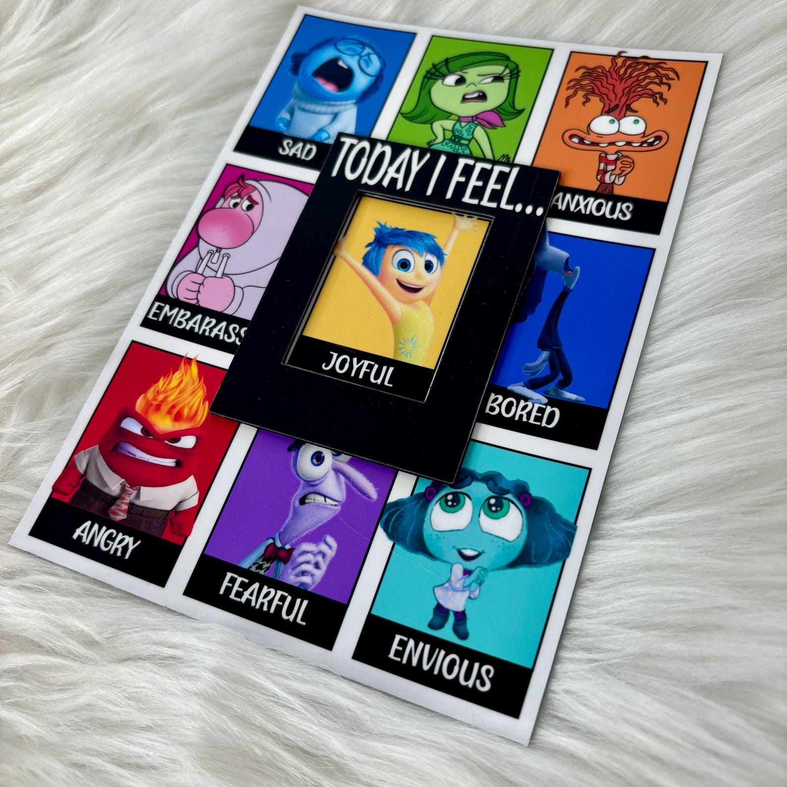 Inside Out Mood Magnet, Today I Feel, Feelings Chart, Emotions Chart ...