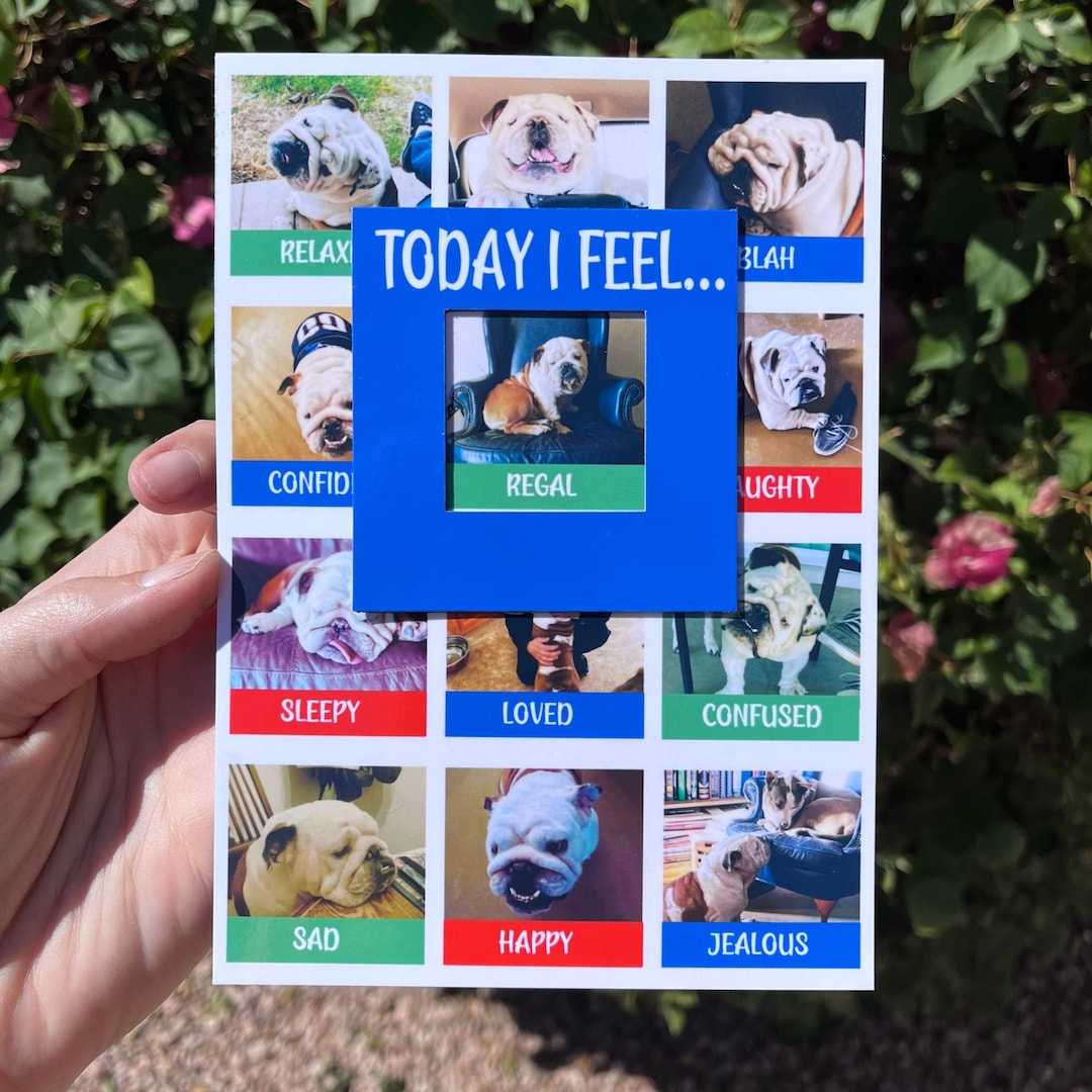 Custom Dog Mood Magnet Personalized Magnet English Bulldog Shih Tzu ...
