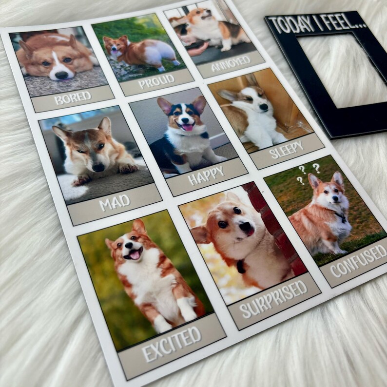 Corgi Mood Magnet | Dog Magnet | Pet Magnets | Corgi Decor - Etsy