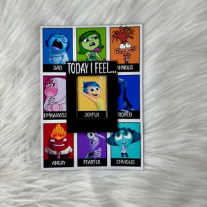 Inside Out Mood Magnet, Today I Feel, Feelings Chart, Emotions Chart ...