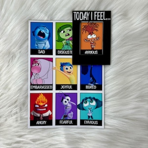 Inside Out Mood Magnet, Today I Feel, Feelings Chart, Emotions Chart ...