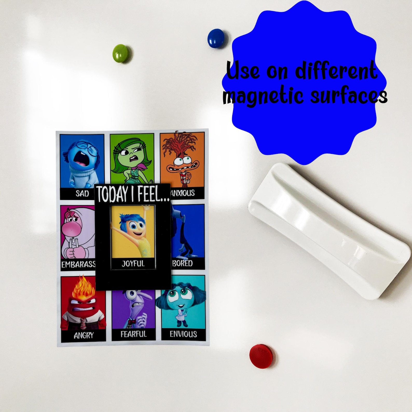 Inside Out Mood Magnet, Today I Feel, Feelings Chart, Emotions Chart ...