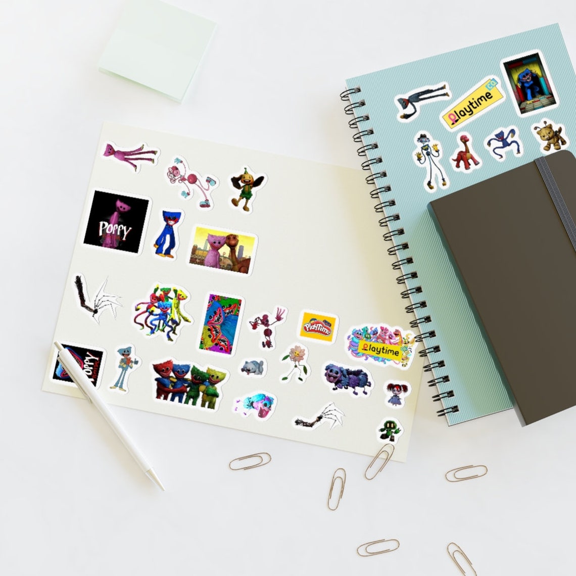 Poppy Playtime Sticker Sheet Prototype PJ Pug-a-pillar Huggy - Etsy Denmark