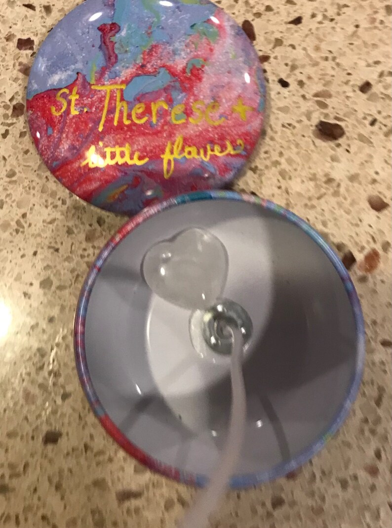 Small Saint Therese the Little Flower Novena Candle, Prayer Card and ...