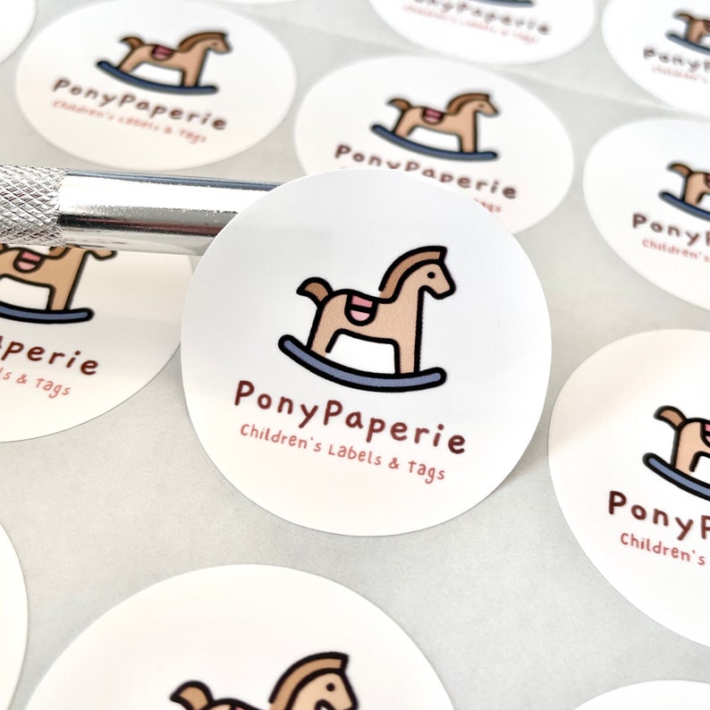 Custom Logo Stickers - Various Sizes - Round Sticker Labels - Product ...