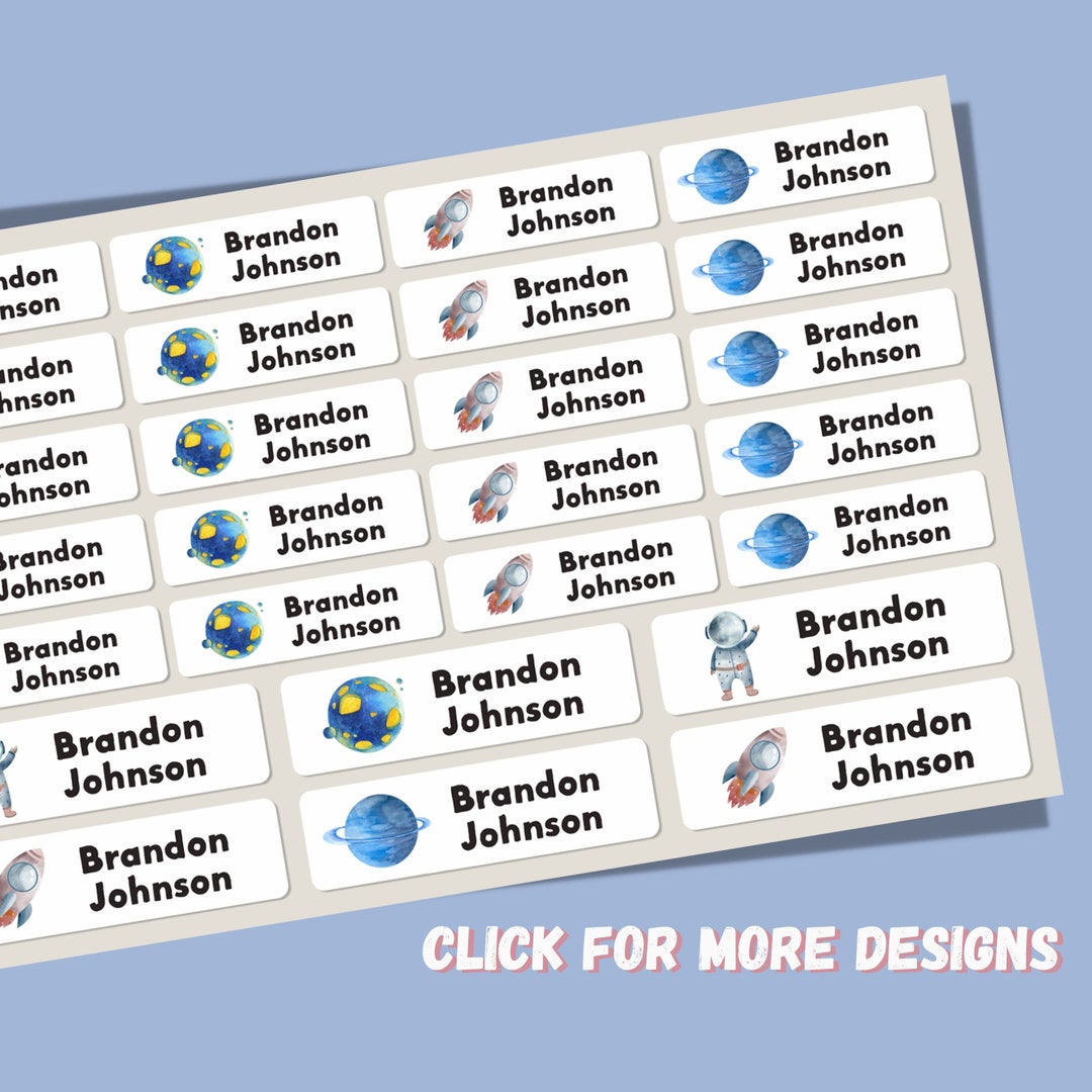 Cute Dishwasher Safe Labels, Cute Iron on Labels, Daycare Labels, Kids ...