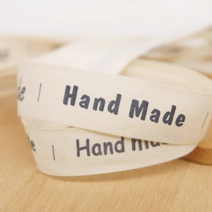 Bulk Custom Cotton Labels for Handmade Items, Sew on Cotton Logo Labels ...