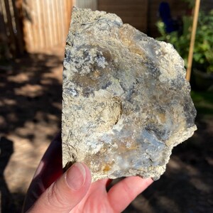 LARGE Amethyst Sage Agate Nodule, Cut and Polished Rock Display - Etsy