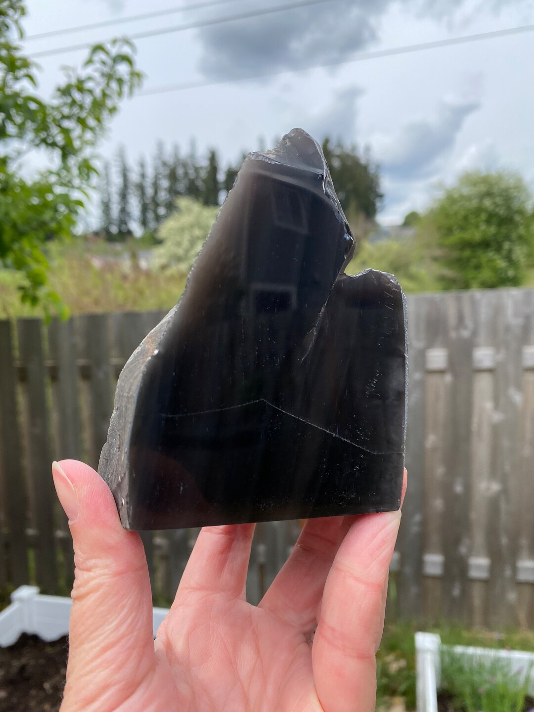 Grey Striped Obsidian Nodule, Cut and Polished, Glass Buttes - Etsy