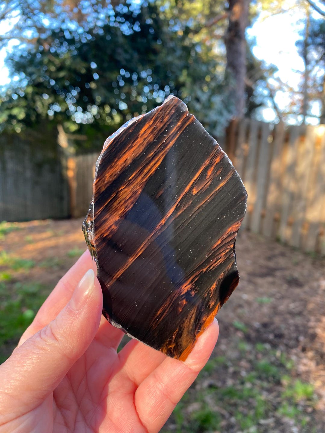 Glass Butte Mahogany Obsidian, Cut and Polished - Etsy