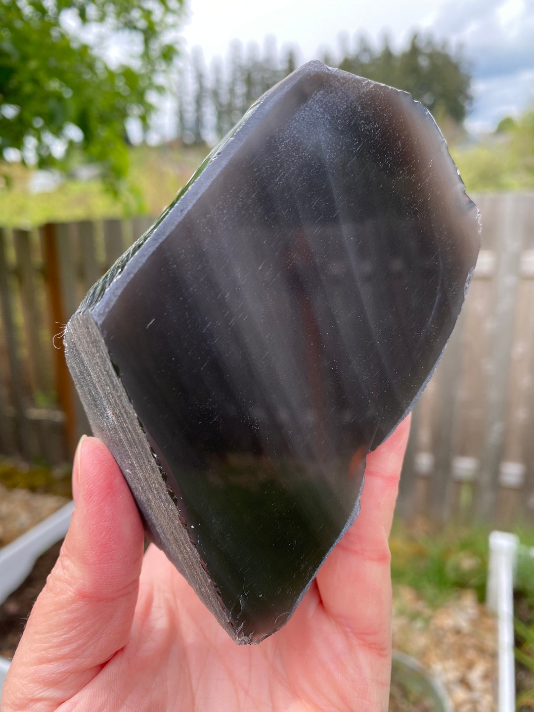 Davis Creek Rainbow Obsidian, Cut and Polished Display Piece - Etsy