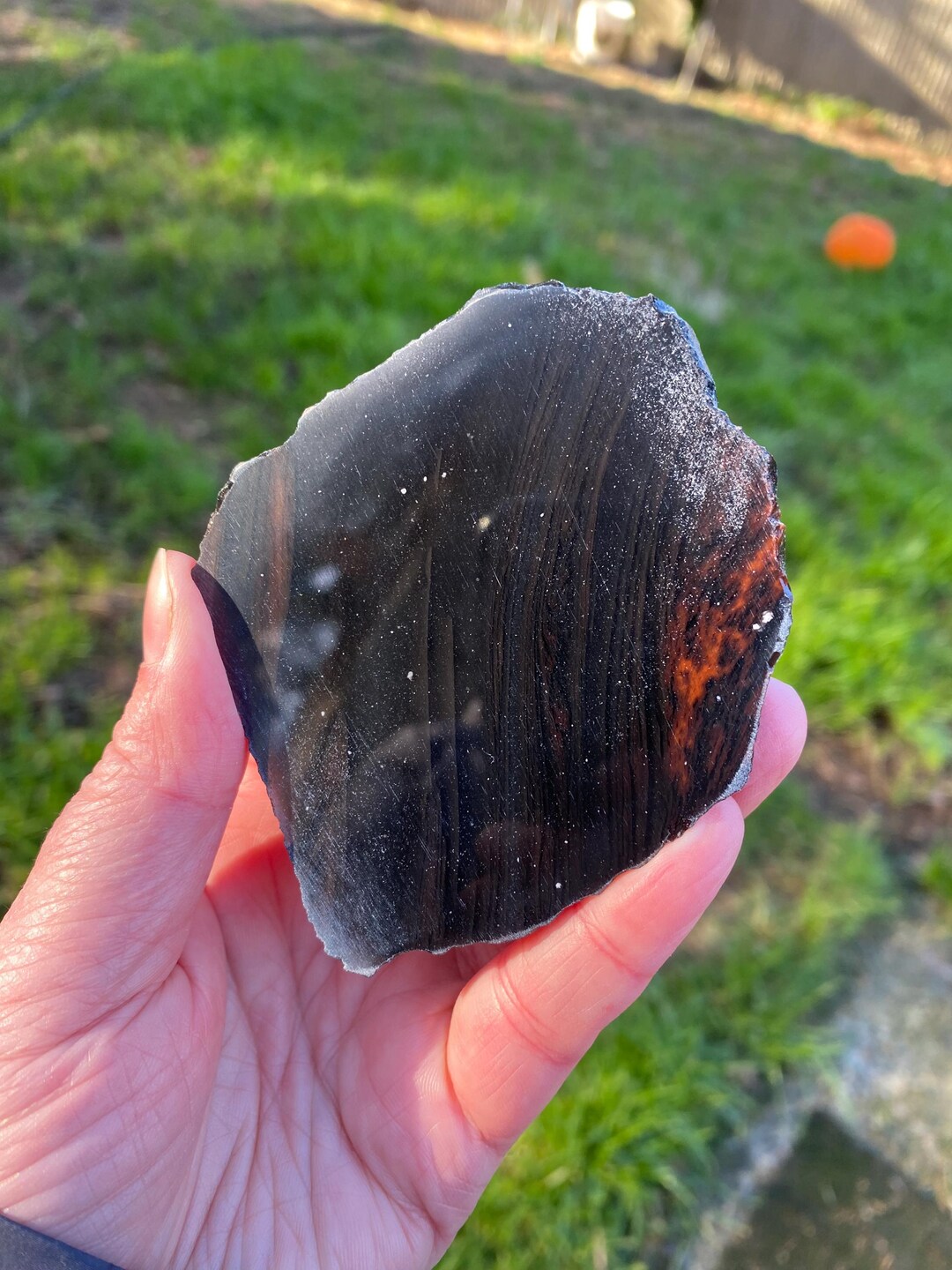 Glass Butte Mahogany Obsidian, End Cut, Polished - Etsy