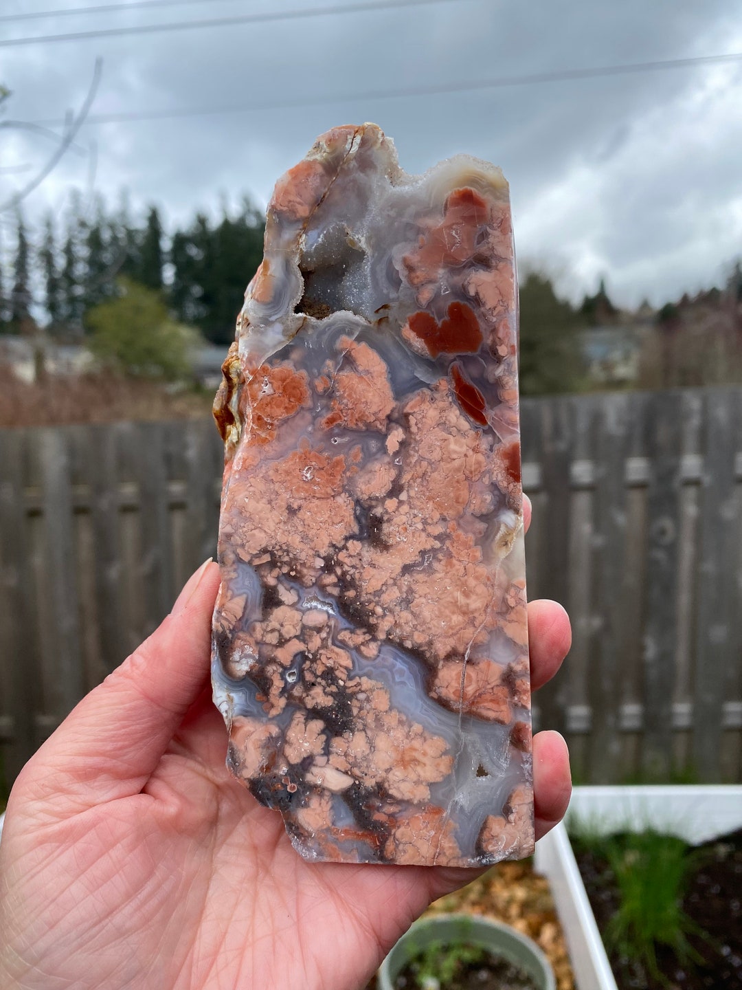 Cotton Candy Agate, Cut and Polished, Semi-precious Gemstone - Etsy