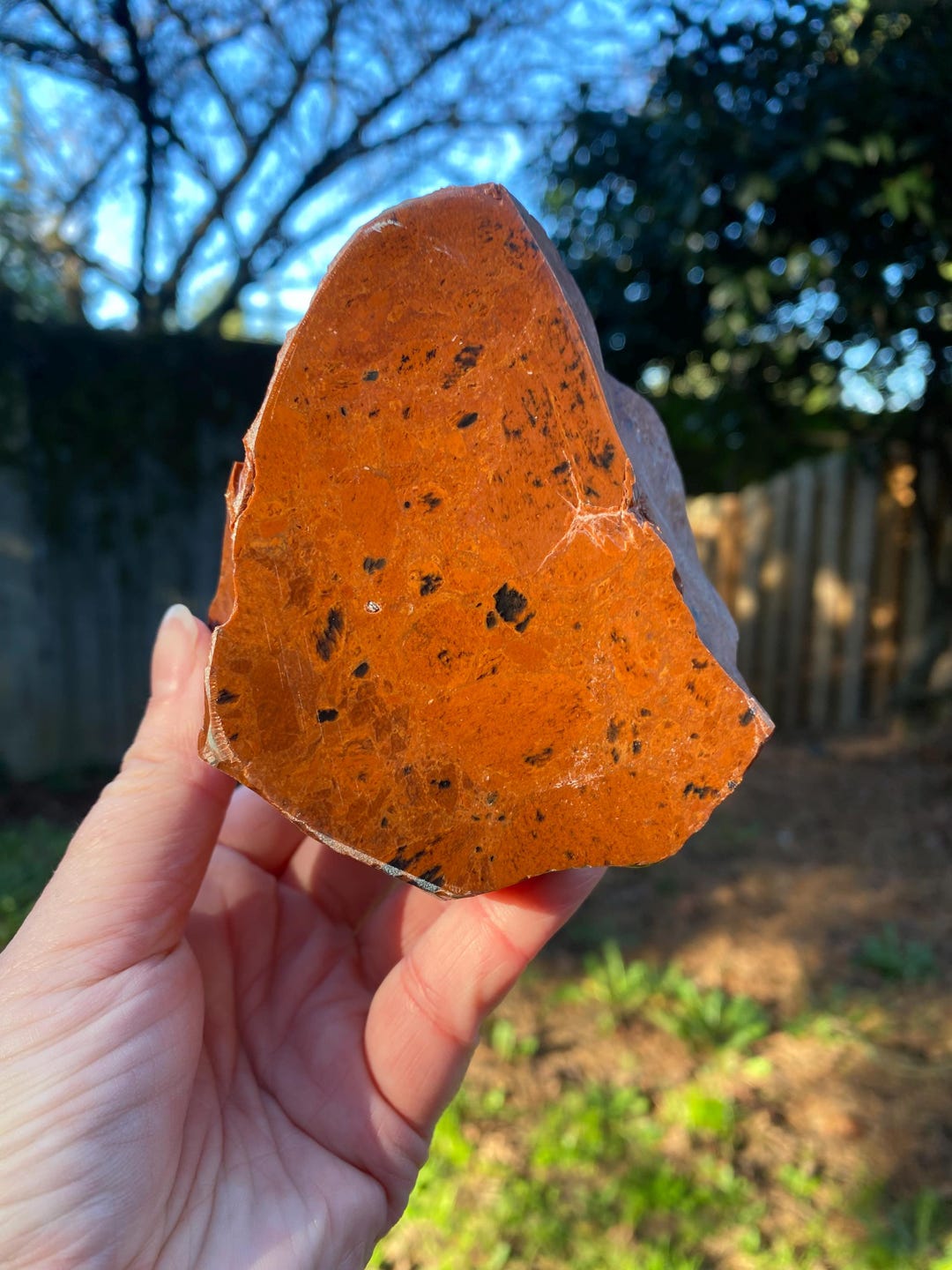 Red Mahogany Obsidian, Cut and Polished Display Piece - Etsy