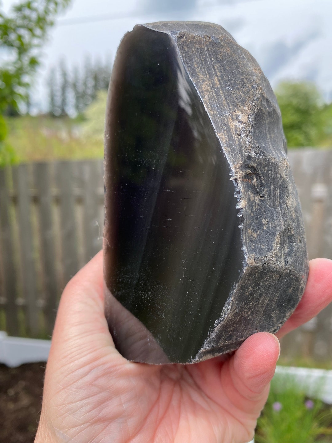 Davis Creek Rainbow Obsidian, Cut and Polished Display Piece - Etsy