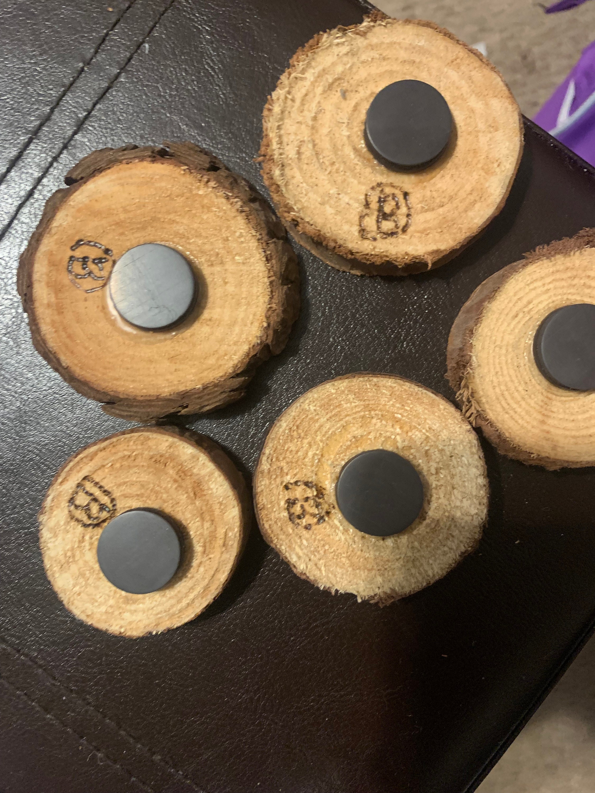 Wooden Fishing Themed Magnets - Etsy