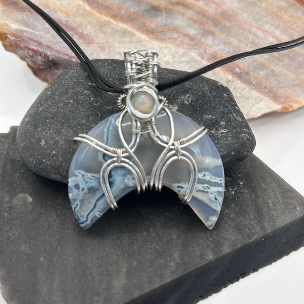 Wire Wrapped Moon - Etsy