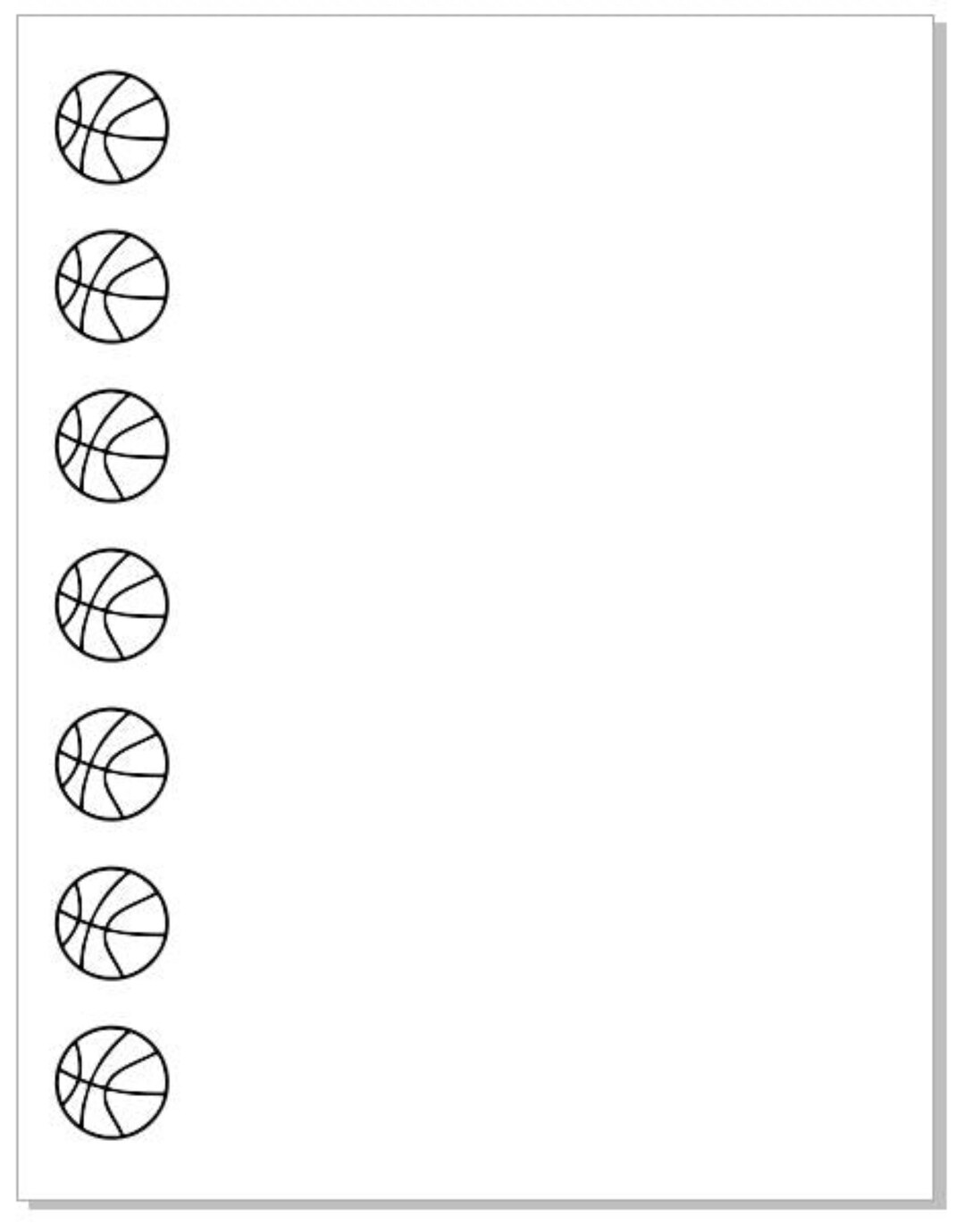 NP21 Basketball Note Pad - Etsy