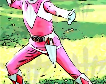 Pterodactyl Pink Ranger Kimberly Hart Mighty Morphin Power Rangers 8 ...