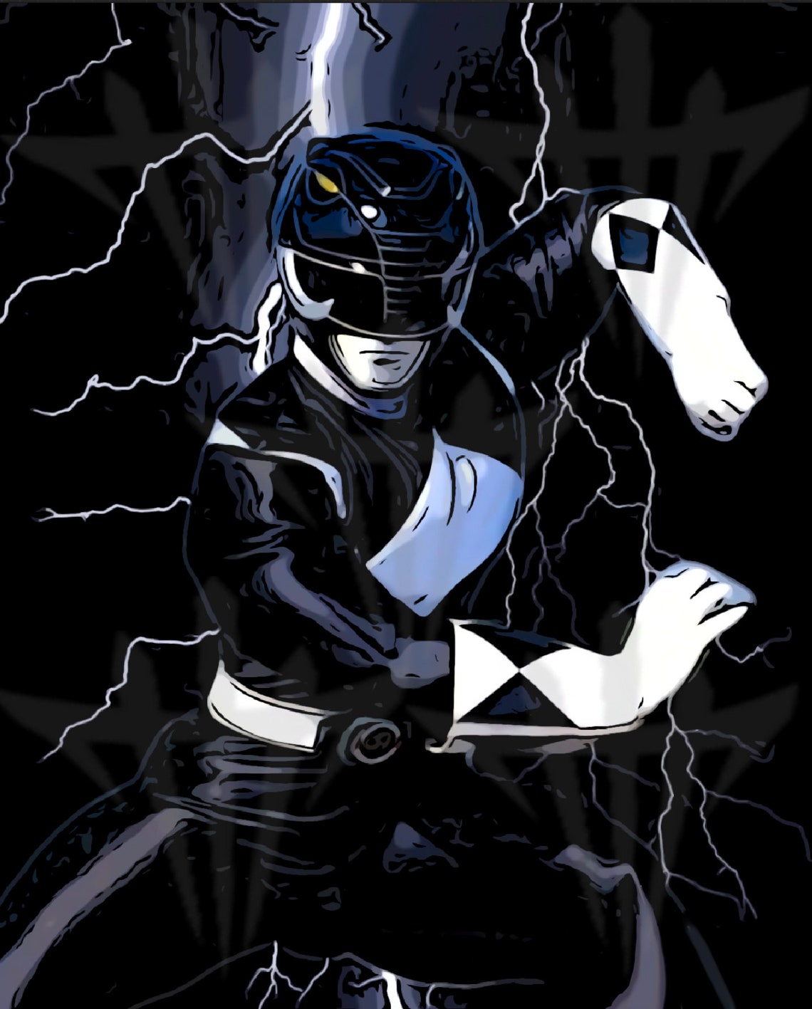 Power Ranger Black - Etsy