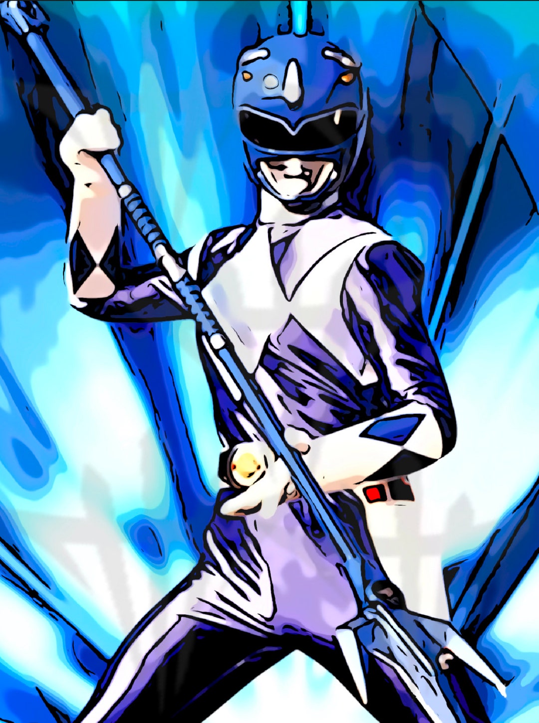 Power Ranger Blue - Etsy