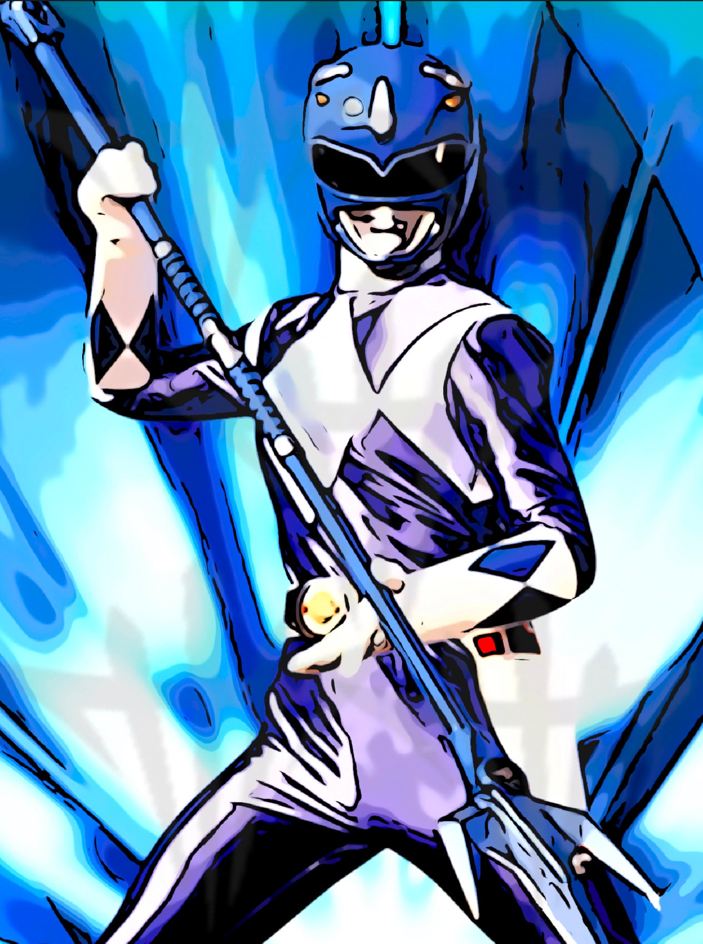 Power Ranger Blue - Etsy