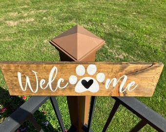 Dog Owner Welcome Sign - Etsy